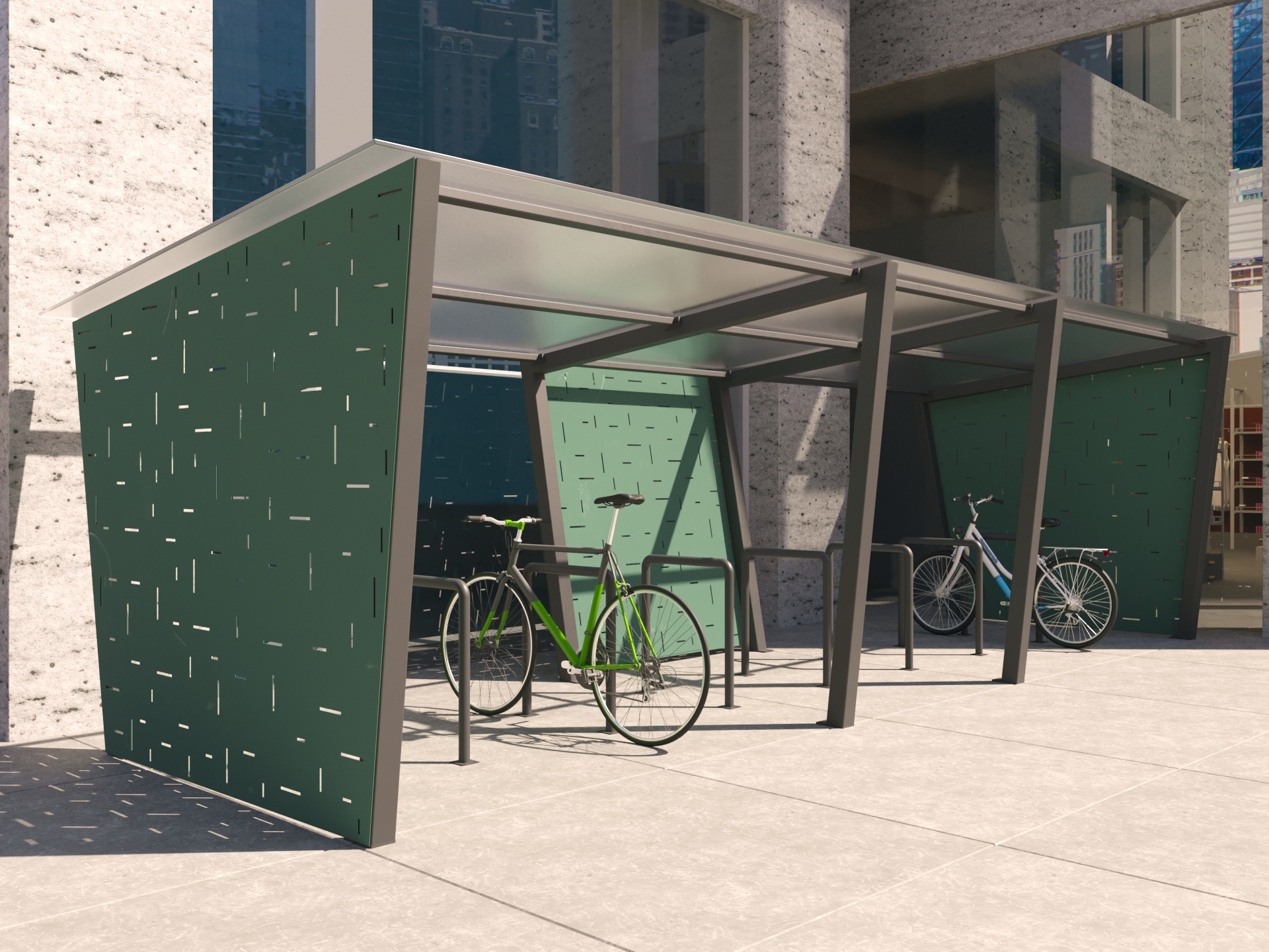 BICYCLE PARKING SHELTERS | Earthyficial